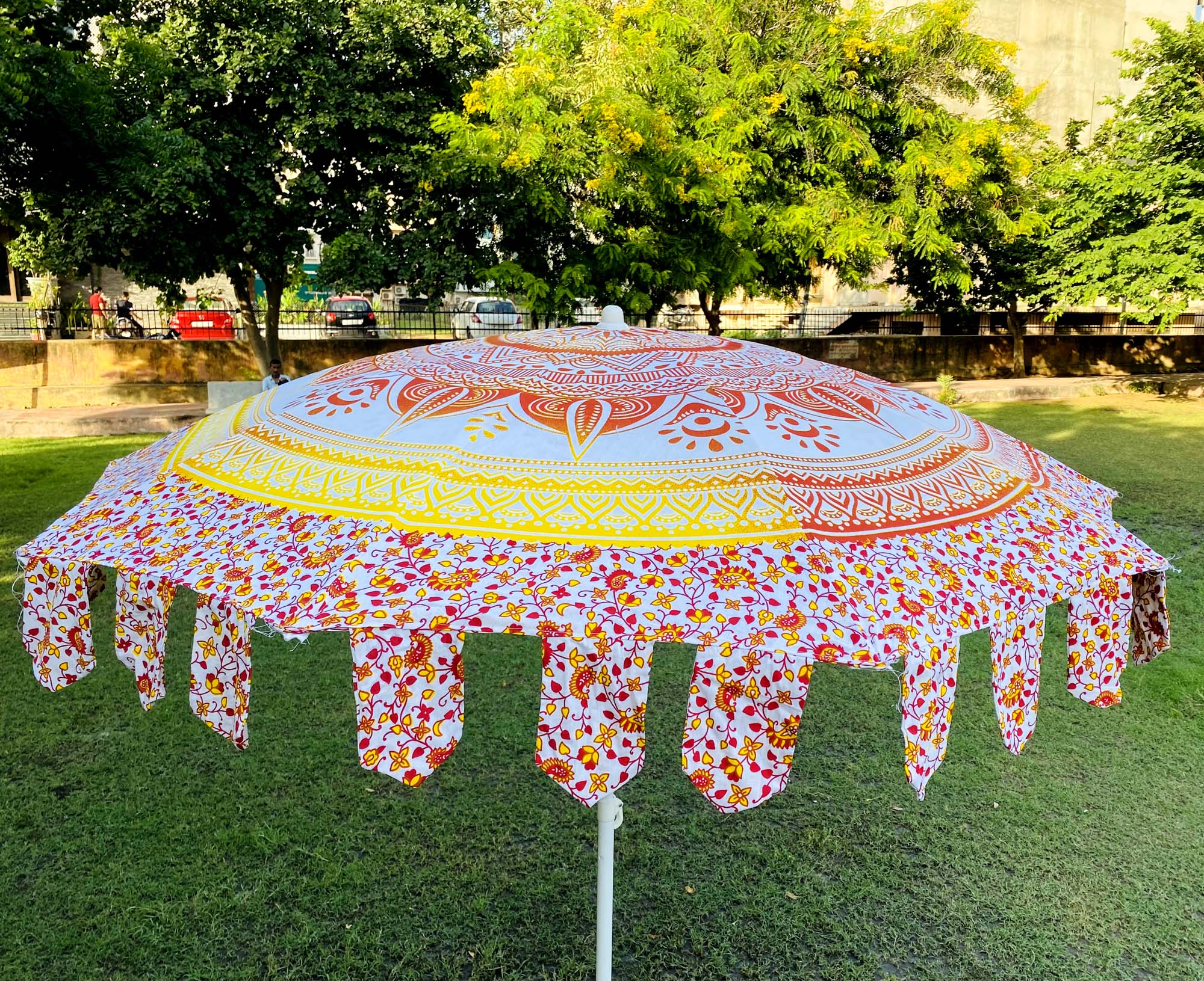 Indian Handmade Cotton Mandala Umbrella , Formal Event, Parasol Large ...